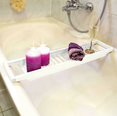 Bamboo White Bathroom Bath Racks for sale | eBay