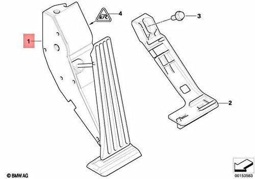 BMW E46 Accelerator Gas Pedal Sensor E39 35426786281 for Automatic ...