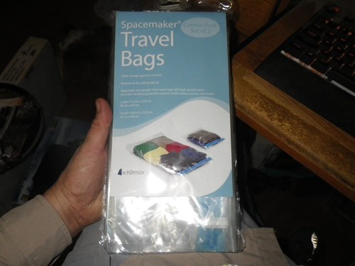 New Whitmor Spacemaker Travel Bags Combo Set of 2 one large one small ...