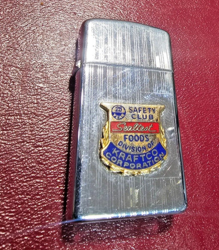 NICE VTG 1968 SLIM ZIPPO LIGHTER Sealtest Foods Ice-cream Dairy KRAFT ...