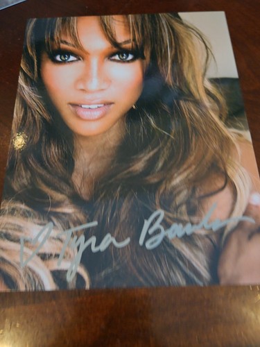 Tyra Banks stamped signature RP picture photo photograph 5.5x7 Pic | eBay