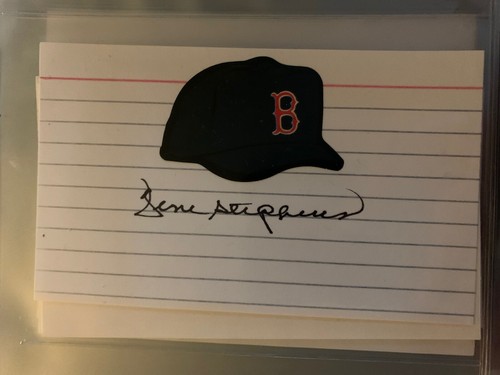 Gene Stephens autographed index card | eBay