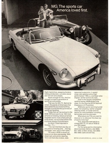 1972 MG MGB 1798cc Engine 4-Speed Gear Box SCCA Champion Vintage MG-TC ...