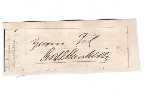 Roderick Murchison (1792–1871) Signed Clip Autograph / Geologist ...