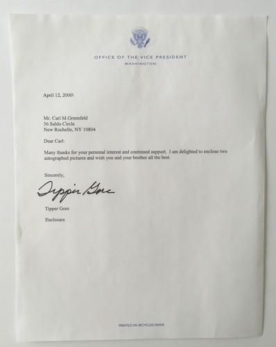 Tipper Gore Signed Autographed Typed Letter Signed Al | eBay