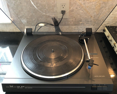 DUAL CS 514 Turntable Stanton Cartridge 500 MK II Auto Return Made In ...