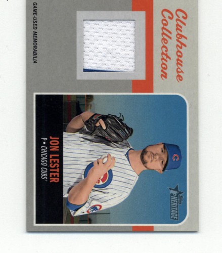 2019 Topps Heritage Clubhouse Collection Relics #CCR-JL Jon Lester ...