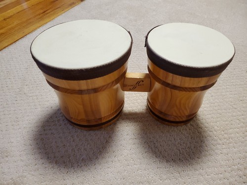 First Act Wood Bongo Drums Percussion Instrument Bongos for sale online ...