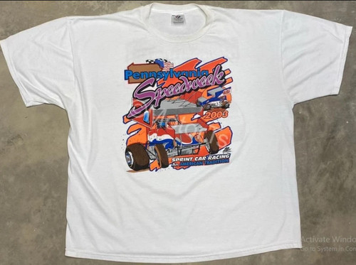 Vintage 2003 Pennsylvania Speedweek Sprint Car Event T-Shirt, Sprint ...
