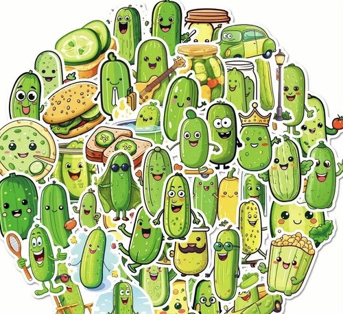 10 Random Pickle Themed Stickers Dill Pickles | eBay