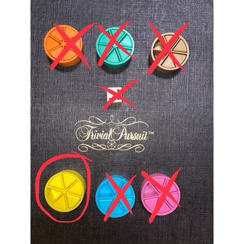 Trivial Pursuit Original Game Wedges Yellow Only 1981 Vintage | eBay