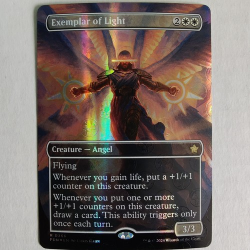 Exemplar of Light - Mana Foil Borderless - NM - Foundations FDN - MTG ...