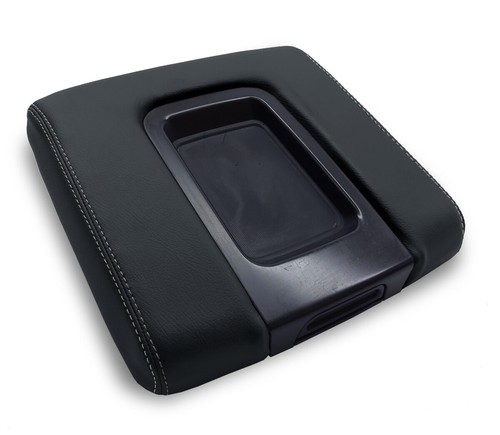 Fits 2014-2019 GMC Sierra Vinyl Leather Center Console Lid Armrest ...