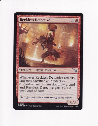 MAGIC THE GATHERING MTG MURDERS AT KARLOV MANOR RECKLESS DETECTIVE (#1) | eBay