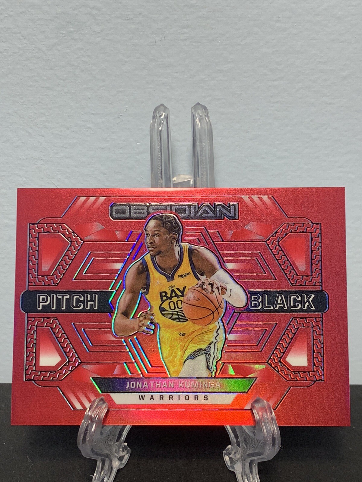 Jonathan Kuminga 2021 Obsidian #29 Pitch Black - Electric Etch Red ...