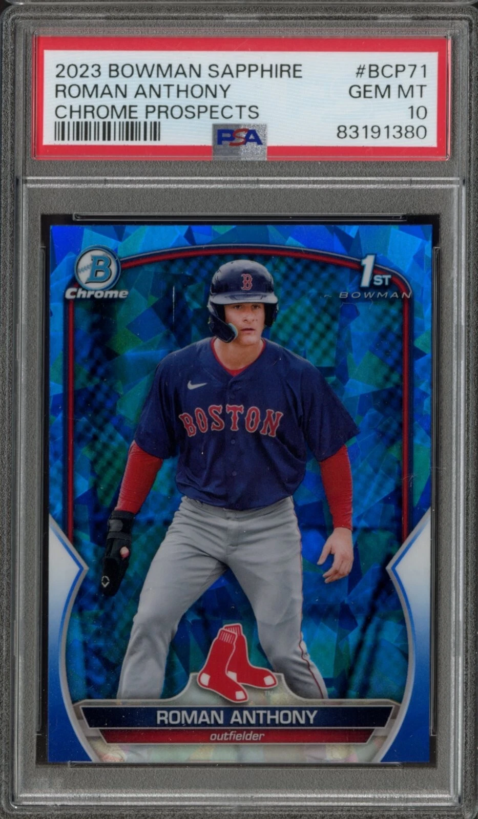 Roman Anthony 2023 Bowman Sapphire Edition #BCP-71 Chrome Prospects ...