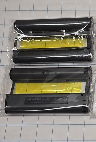 LOT of 2 Canon Postcard 4x6 36 Ribbon Ink Selphy | eBay