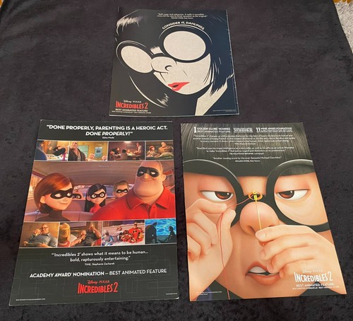 THE INCREDIBLES 2 - three Oscar ads for Best Animated Feature, Disney ...