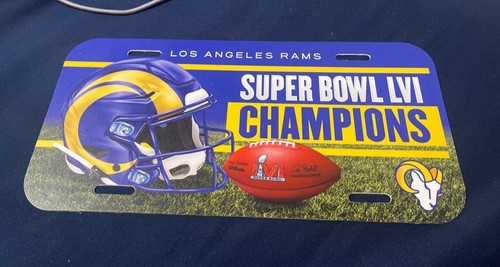 Los Angeles Rams Super Bowl LVI Vanity Plastic Auto Tag Plate NFL ...