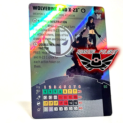 Marvel Heroclix WOLVERINE AND X-23 - LO50b - LEGACY CARD Deadpool ...