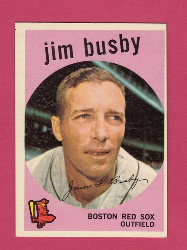 1959 Topps Baseball Card # 185 Jim Busby -- Red Sox (VG-EX) | eBay