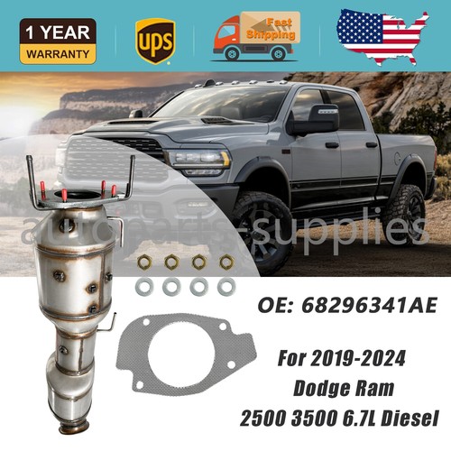 Catalytic Converter DPF 68296341AE For 2019-2024 Dodge Ram 2500 3500 ...