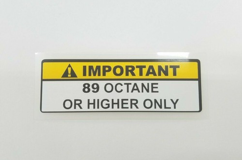 89 Octane Fuel Gasoline Gas Printed Computer Die Cut Decal Sticker 3" x ...