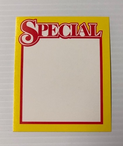 RETAIL STORE SPECIAL PRICE CARDS- DISPLAY CASE -SHELF SIGNS TAGS -50 ...