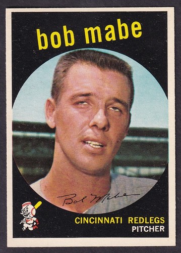 1959 TOPPS BOB MABE CARD NO:356 NEAR MINT CONDITION | eBay