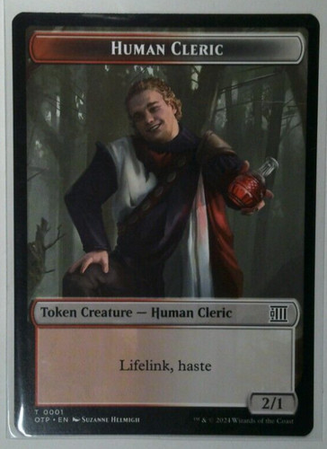 Mtg - Human Cleric Token *#0001* | eBay