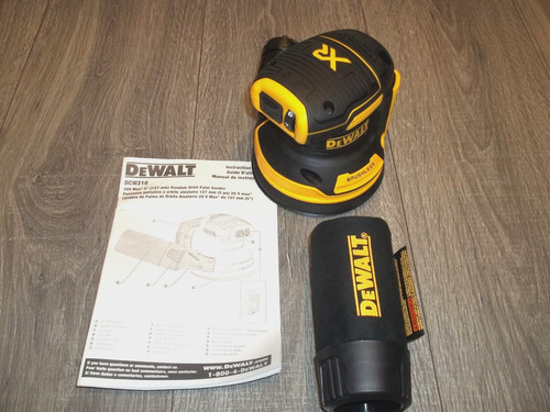 NEW DeWALT DCW210B 20V MAX XR 5" Cordless Random Orbital Sander (Bare ...
