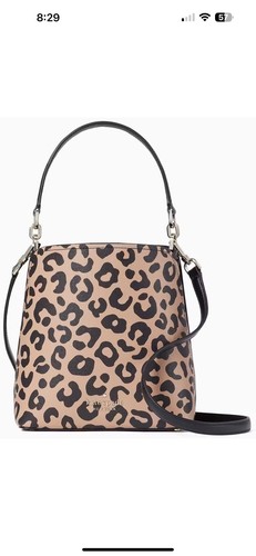 Kate Spade New York Darcy Graphic Leopard Small Bucket Bag And Matching ...