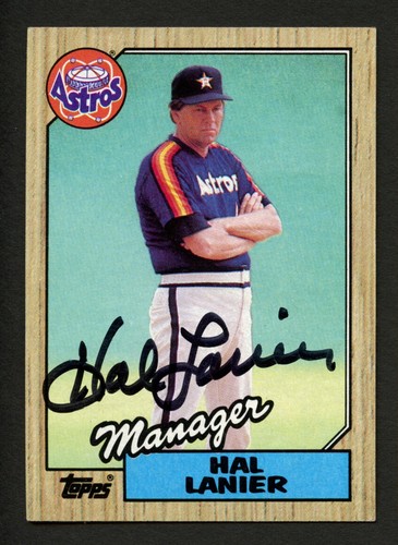 Hal Lanier #343 signed autograph auto 1987 Topps Baseball Trading Card ...