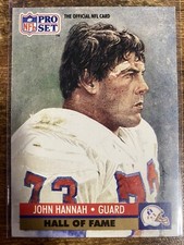 John Hannah Football Trading Card Checklist