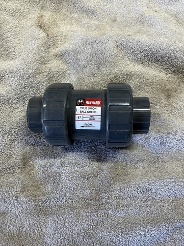 Hayward 1” Schedule 80 PVC EPDM True Union Ball Check Valve Socket Weld ...