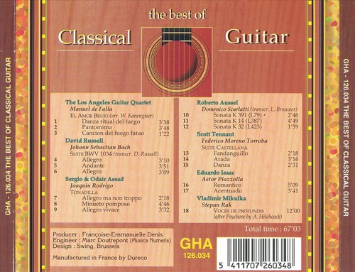 VARIOUS ARTISTS BEST OF CLASSICAL GUITAR, VOL. 1 NEW CD 5411707260348| eBay