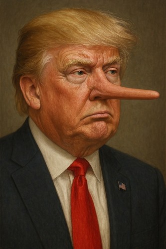 Ai100 Donald Trump With Pinocchio Nose Funny Refrigerator Magnet Big 4