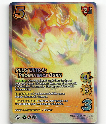 UniVersus - PLUS ULTRA: Prominence Burn - UniVersus: My Hero Academia ...
