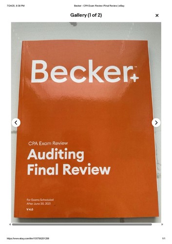 2025 BECKER FINAL REVIEW-AUDIT OUTLINES | eBay