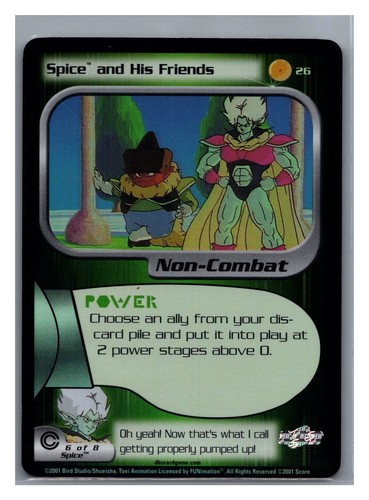 1x DBZ CCG SPICE AND HIS FRIENDS 26 HOLO FOIL TRUNKS SAGA SCORE DRAGON ...