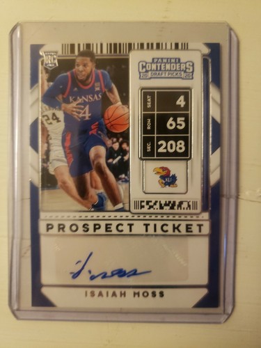 2020/21 Panini Contenders Draft ISAIAH MOSS rookie auto-Kansas/Iowa | eBay