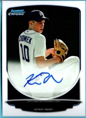 2013 BOWMAN DRAFT Chrome Autograph Auto Kevin Ziomek Card # BCA-KZ | eBay