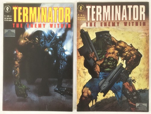 Terminator The Enemy Within 1991 DC 2 Comic Lot issues # 1 2 VF/VF+ | eBay