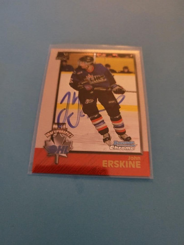 JOHN ERSKINE BOWMAN CHROME AUTOGRAPHED HOCKEY CARD $$ | eBay