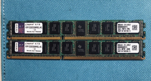 Kingston DDR3-1333 2x4GB PC3-10600U DDR3 Low Profile Desktop RAM ...