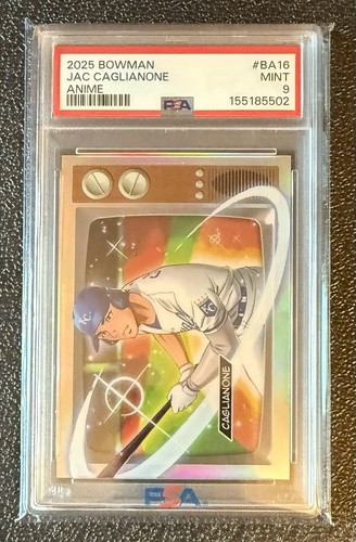 2025 Bowman Anime Jac Caglianone RC #BA-16 PSA 9 Royals | eBay