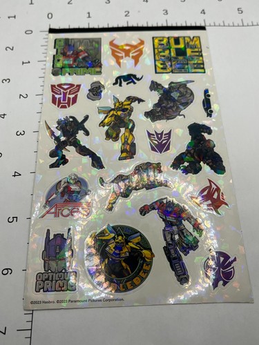 Transformers Optimus Prime Autobot Decepticon Sticker Sheet 4 | eBay