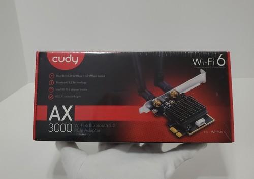 CUDY We3000 AX 3000mbps Wireless WiFi 6 PCIe Card for PC Bluetooth 5.0 ...