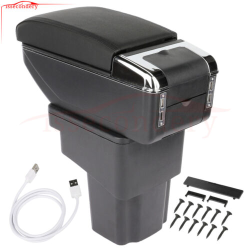 Fits 2011-2015 Nissan Juke SUV Center Console Armrest Storage Box Black ...