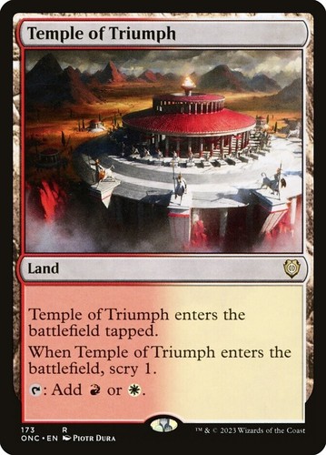 Temple of Triumph 173 Rare Phyrexia: All Will Be One ONC MTG | eBay